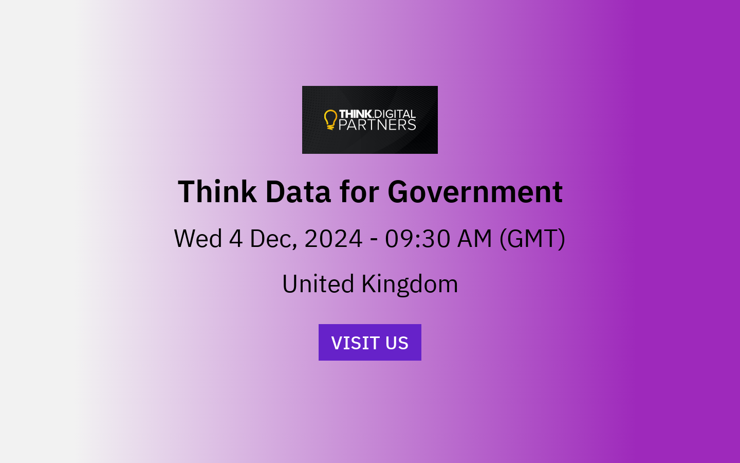 Think Data for Government
